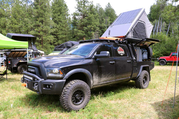 RAM 2500 Truck with Patriot PCOR Flatbed Canopy System