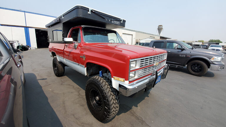 Chevy K10 Squarebody Project M Camper Install